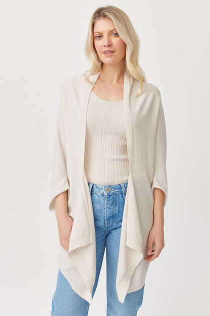 Womens Queen Bee Jacket - Ecru | Untouched World | Te Huia New Zealand