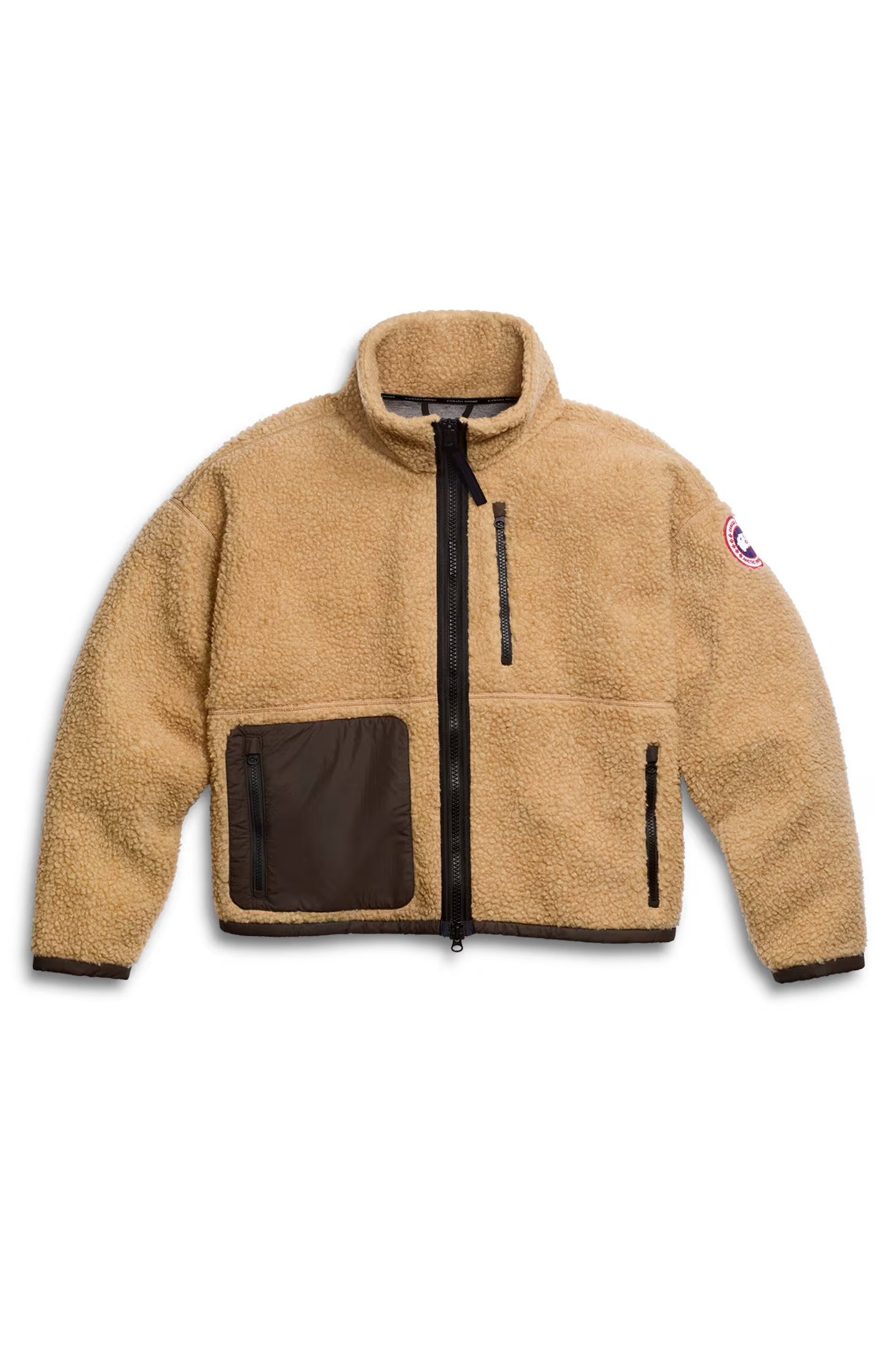 Womens Simcoe Zip Up Fleece Sweater Ecru Terror 1101W | Canada Goose ...